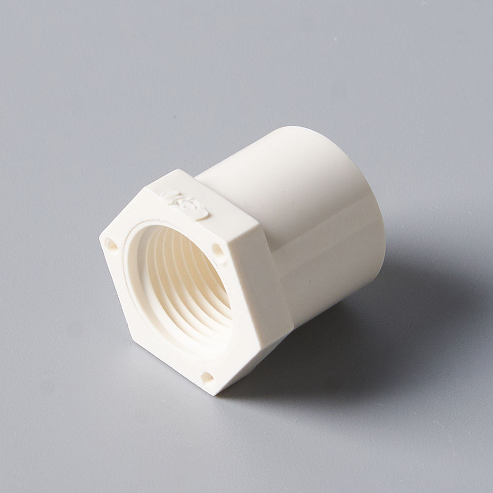 Pipe Fitting Pipe Accessories ASTM D1785/2466 PVC 3/4" Female Threaded ...