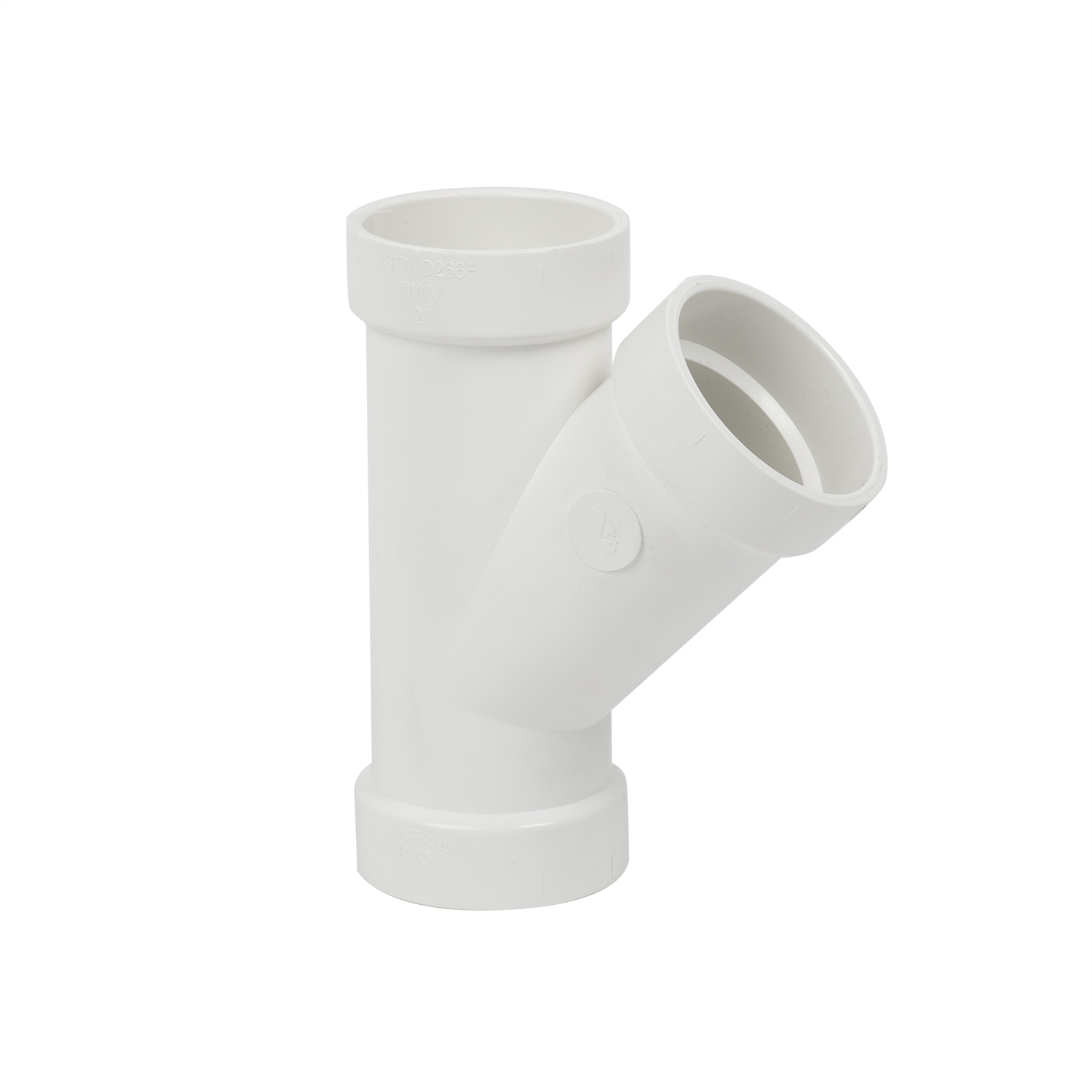 ASTM-D-2665 Standard DWV Plastic (PVC) Reducing Wye-Tee 1-1/2'' 2'' 3 ...